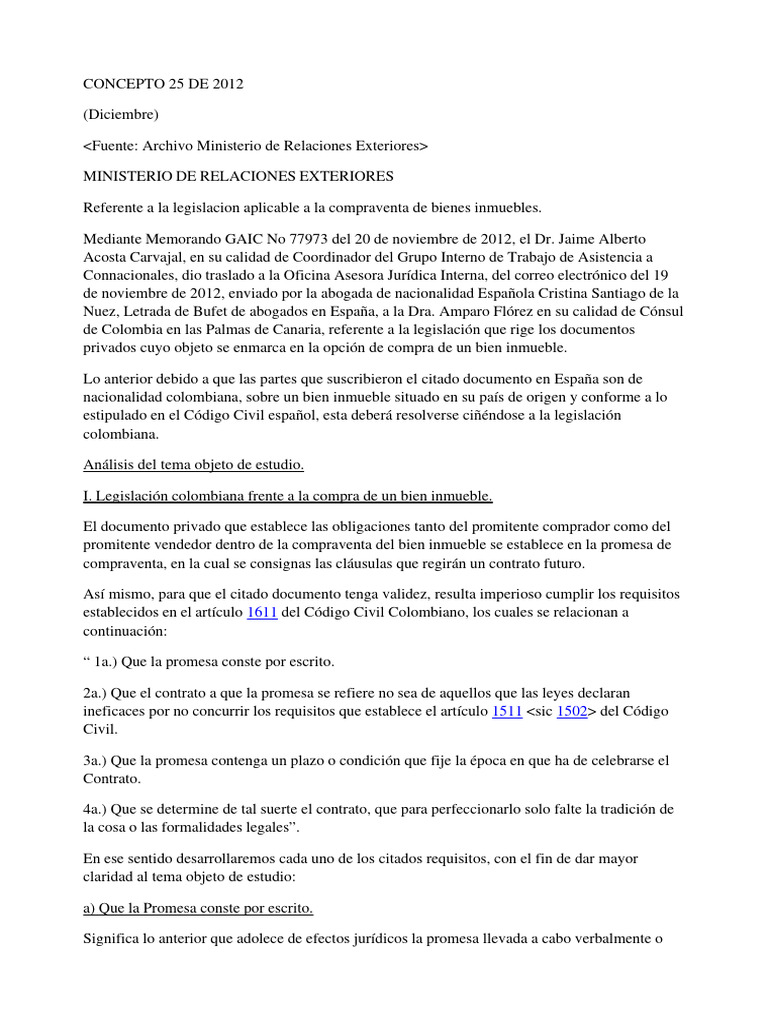 Concepto Minrelaciones 0000024 2012 | PDF | Derecho civil (sistema ...