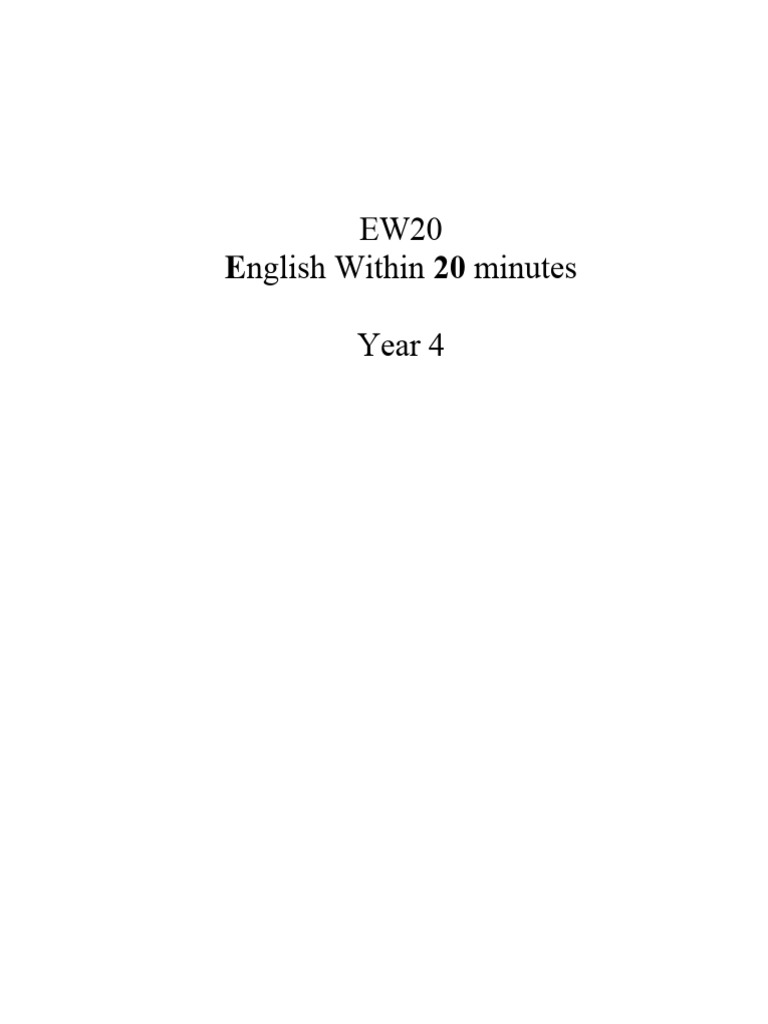 Modul EW20 Year 4 | PDF | Coconut | Lion