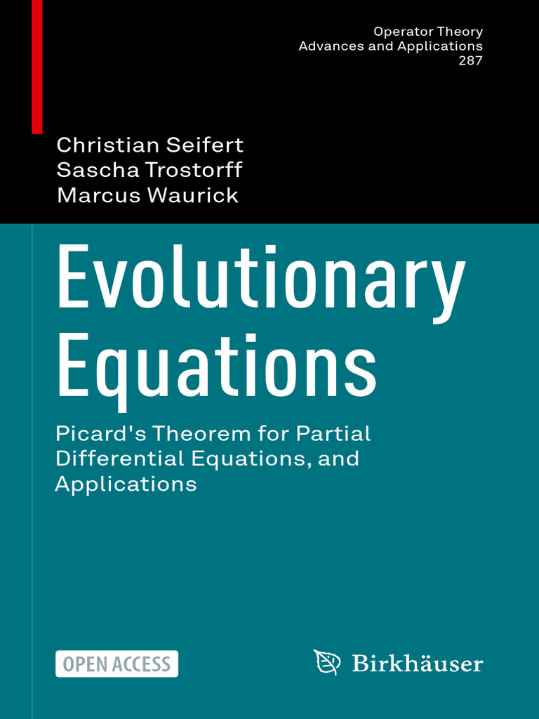 Evolutionary Equations: Christian Seifert Sascha Trostorff Marcus ...