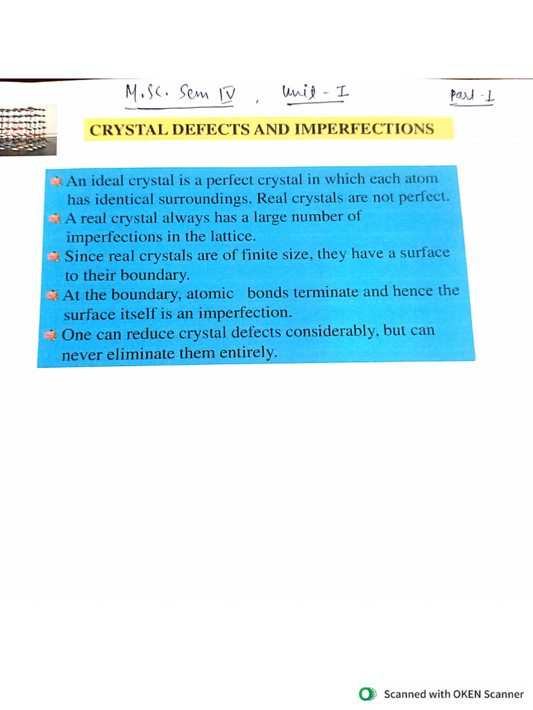 crystal defects | PDF
