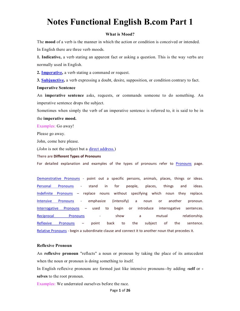 English Notes | PDF | Noun | Adjective