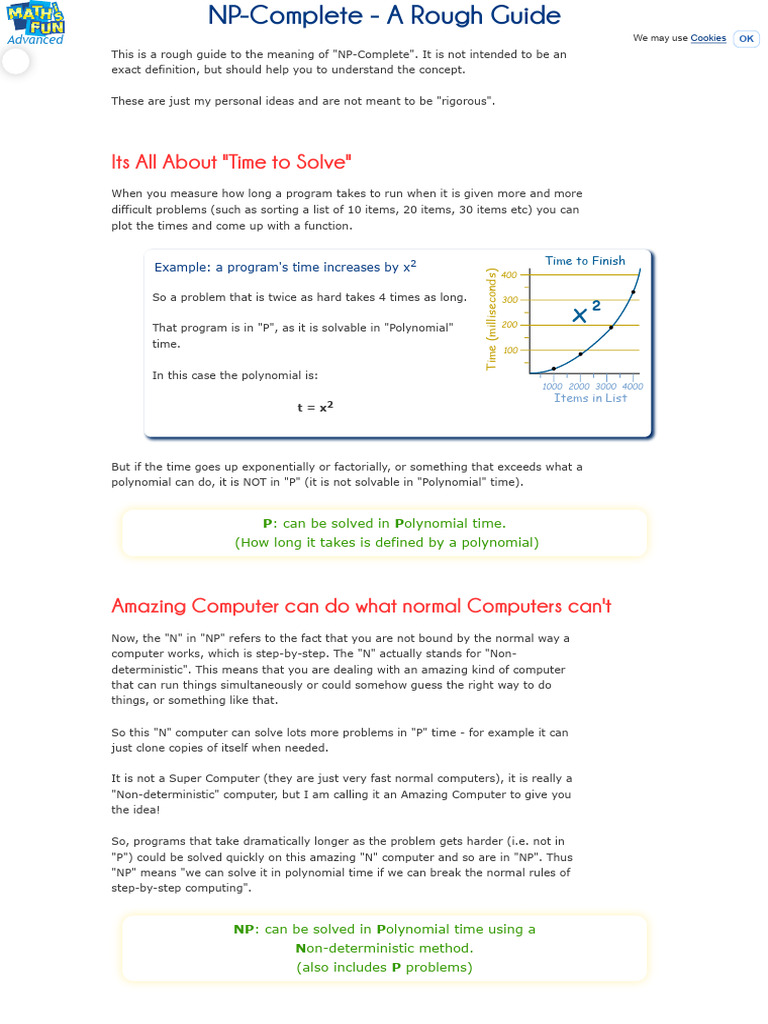 NP-Complete - A Rough Guide | PDF | Time Complexity | Theory Of Computation
