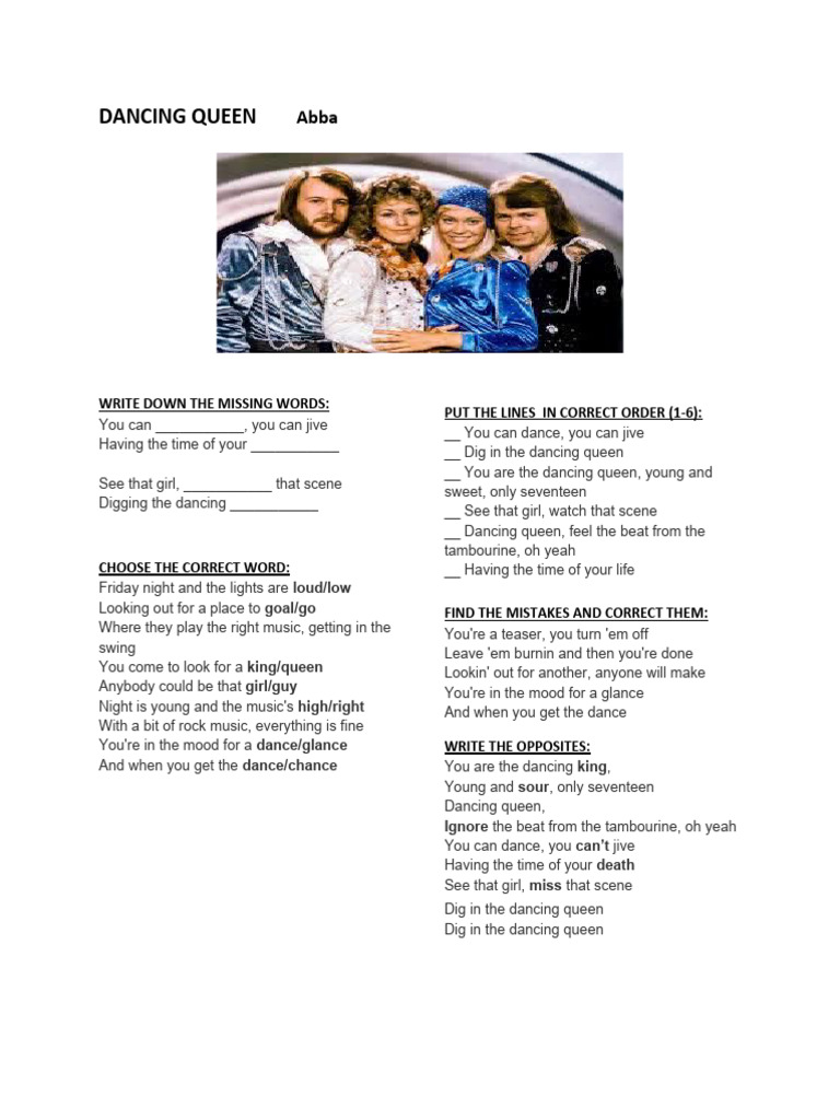 Abba Dancing Queen | PDF