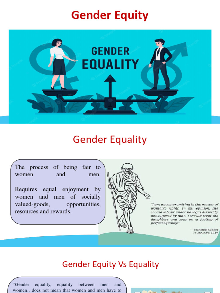 Gender Equity and Equality | PDF | Gender | Gender Studies