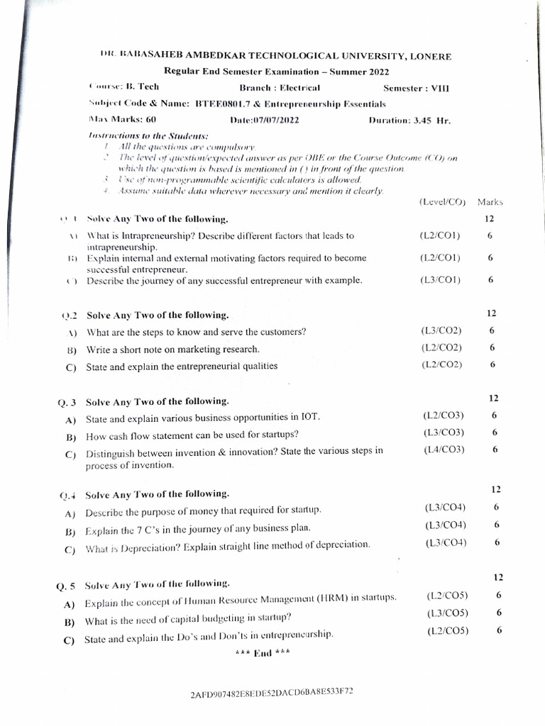 ES ASSIGNMENT | Download Free PDF | Entrepreneurship | Startup Company
