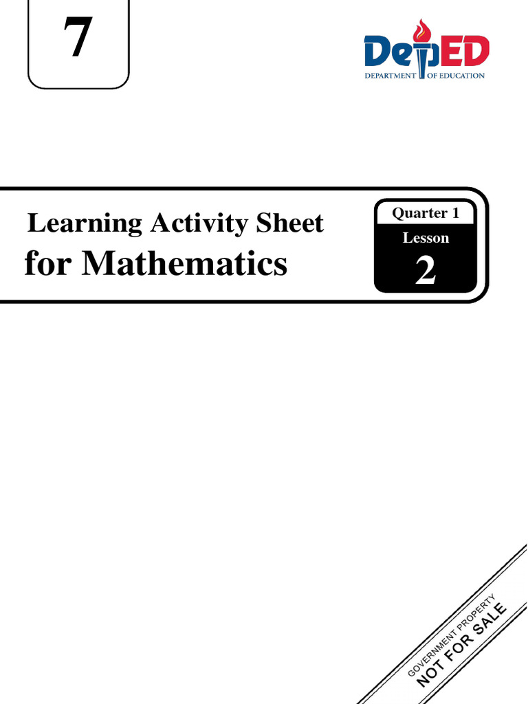 Q1 WS Mathematics-7 Lesson-2 Week-2 | PDF | Angle | Mathematics Q1 WS Mathematics-7 Lesson-2 Week-2 | PDF | Angle | Mathematics