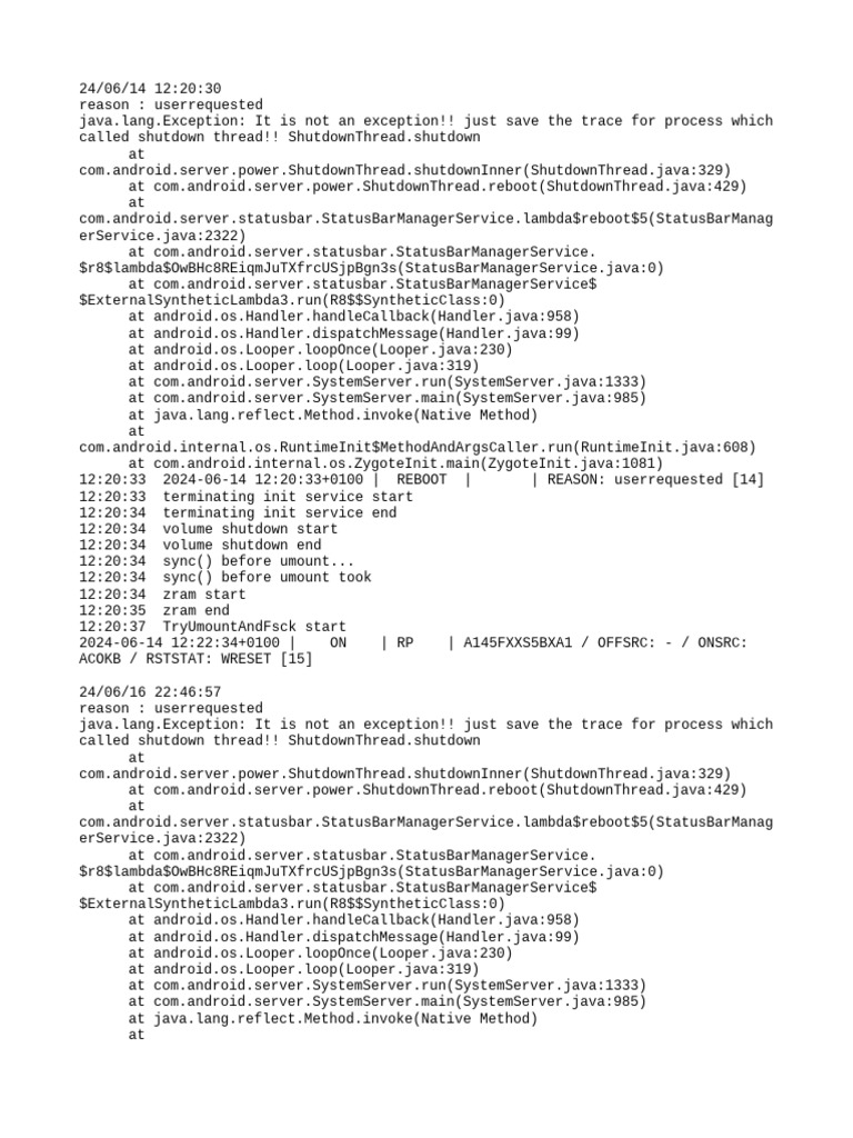 Power Off Reset Reason Backup | PDF | Java (Programming Language) | Java Platform