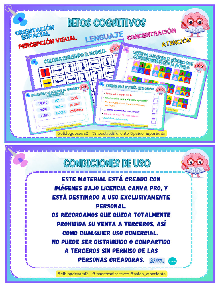Retos Cognitivos para Niños | PDF