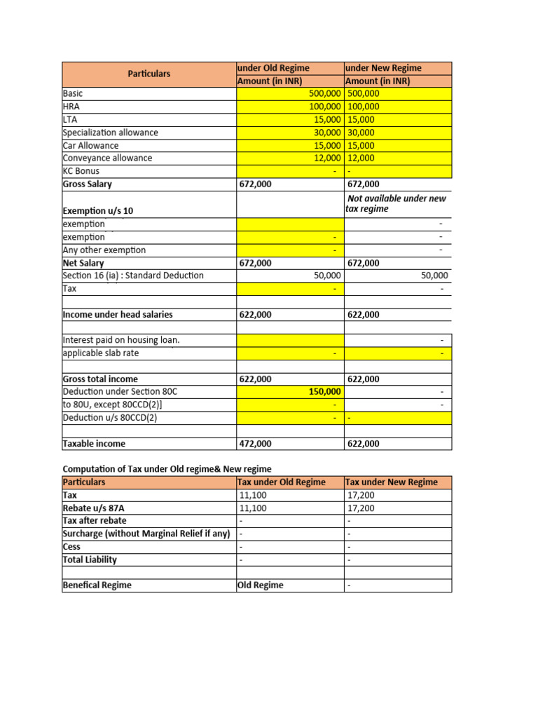 Income Tax Calculator FY 2023-24 | PDF | Tax Deduction | Taxes