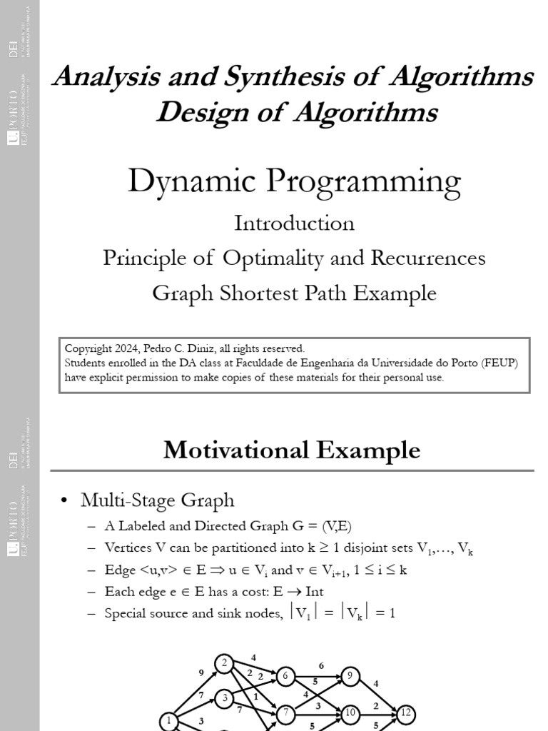 DynamicProgramming Part1 FEUP | PDF | Dynamic Programming | Mathematical Analysis