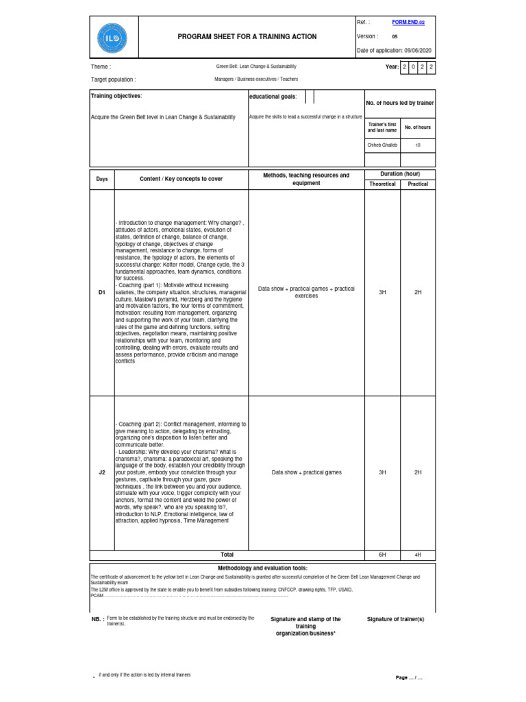 W04 Lean CHANGE AND SUSTAINABILITY EN | PDF | Motivation | Motivational