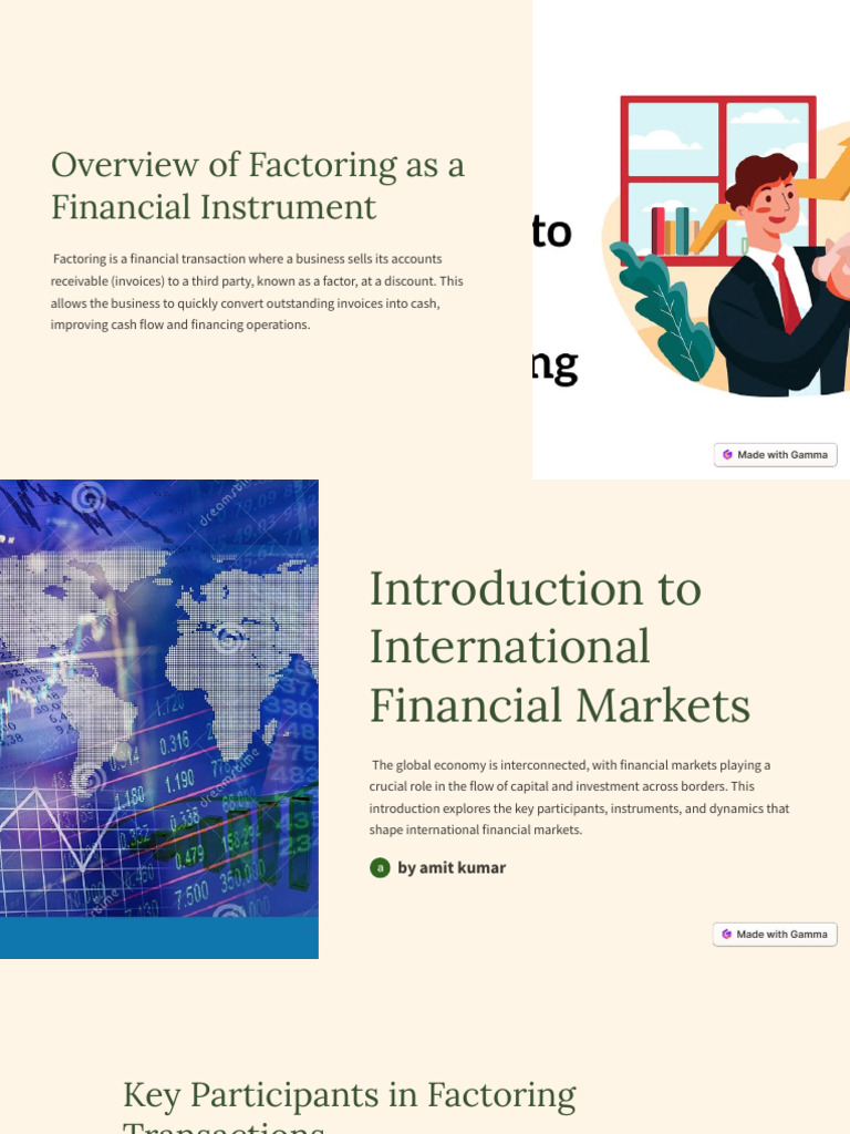 Overview of Factoring As A Financial Instrument | PDF | Factoring ...