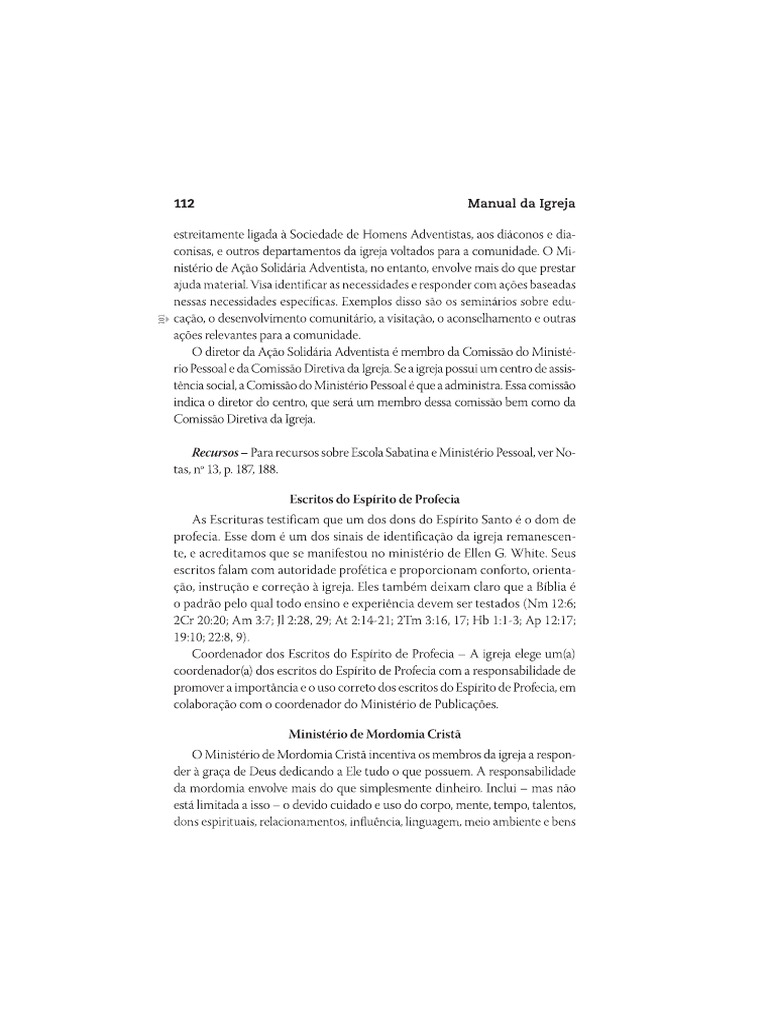 Manual Da IASD - Pg 112 | PDF