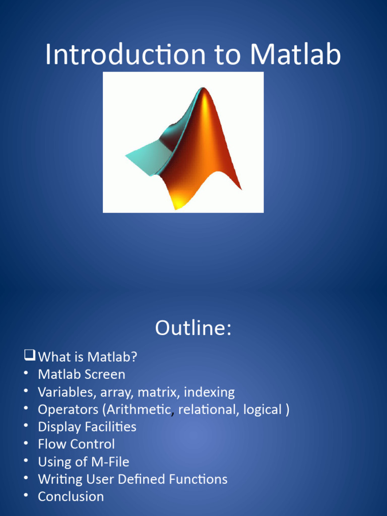 1st Lecturematlab Pdf Matlab Matrix Mathematics 