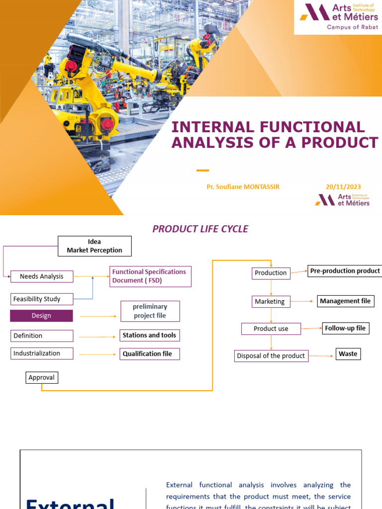 Internal Functional Analysis of A Product - Copie | PDF | Analysis | Product Lifecycle