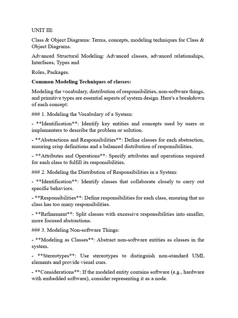 Unit Iii Ooad Pdf Class Computer Programming Software Testing