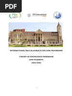 Tok Sample Reflection Ib | PDF | Experience | Science