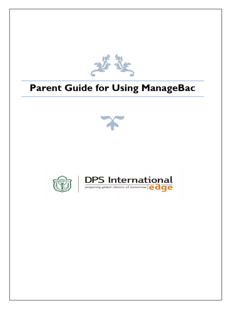 Parent Guide For Using Managebac | PDF | Password | Login
