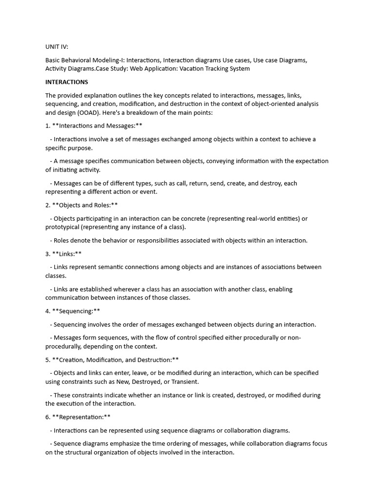 Unit Iv Ooad | PDF | Use Case | Conceptual Model