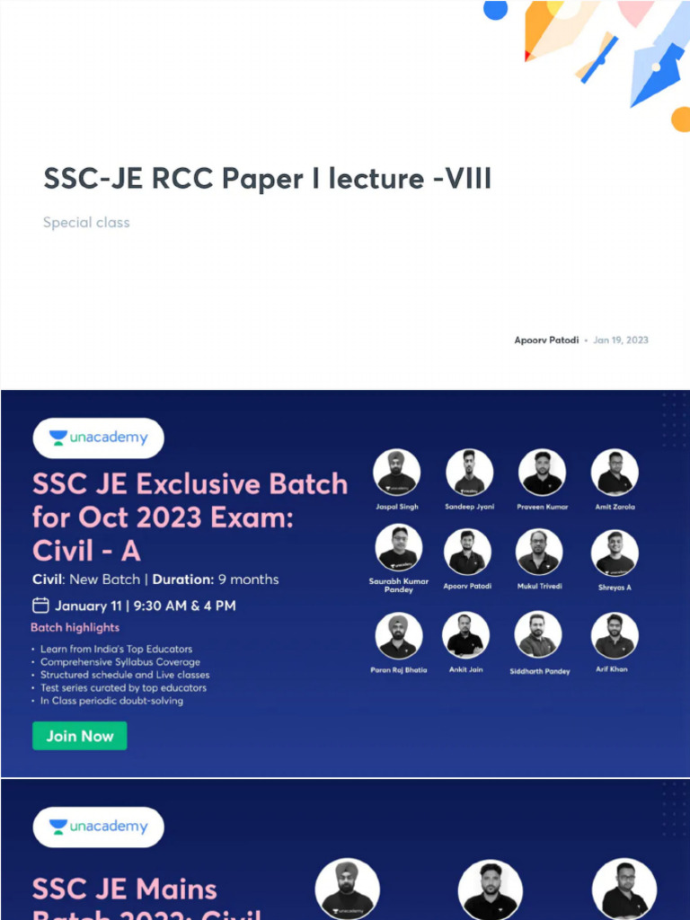 SSCJE RCC Paper I Lecture VIII No Anno | PDF