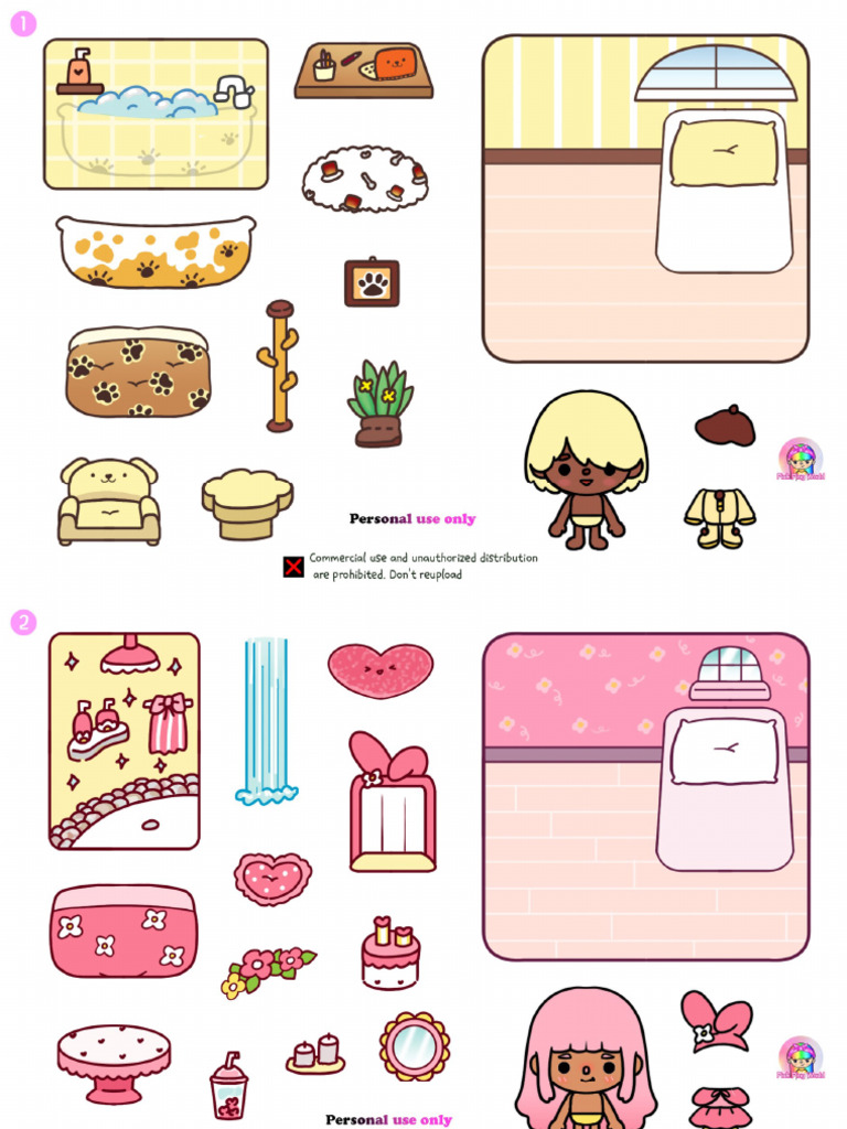 Tocaboca Sanrio Room - PPW | PDF