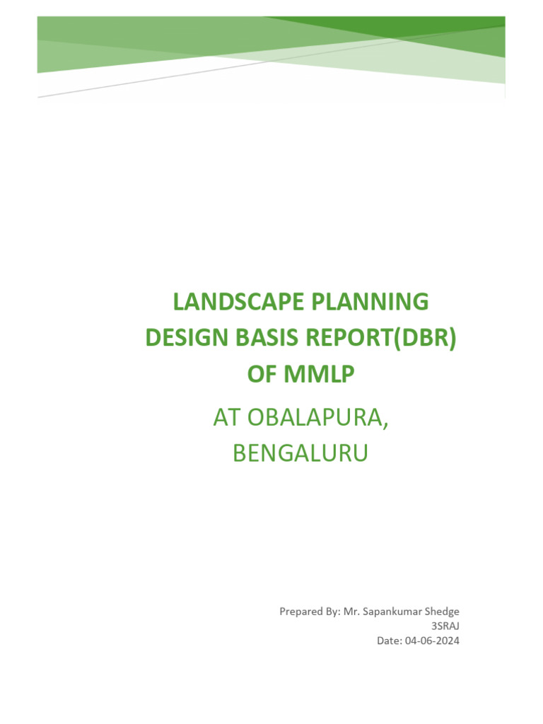 Landscape - Design Basis Report - R1 | PDF | Topsoil | Irrigation