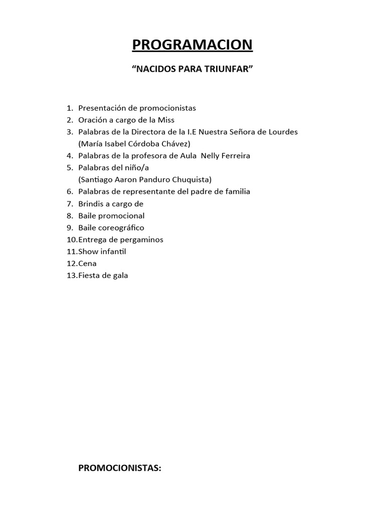 Informe de PROGRAMACION | PDF