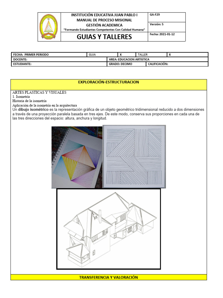 Guia Decimo Art | PDF | Geometría