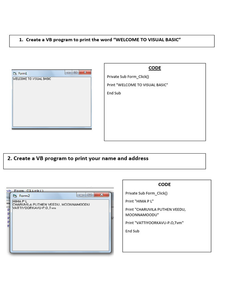 VB Program | PDF | Computing | Elementary Mathematics