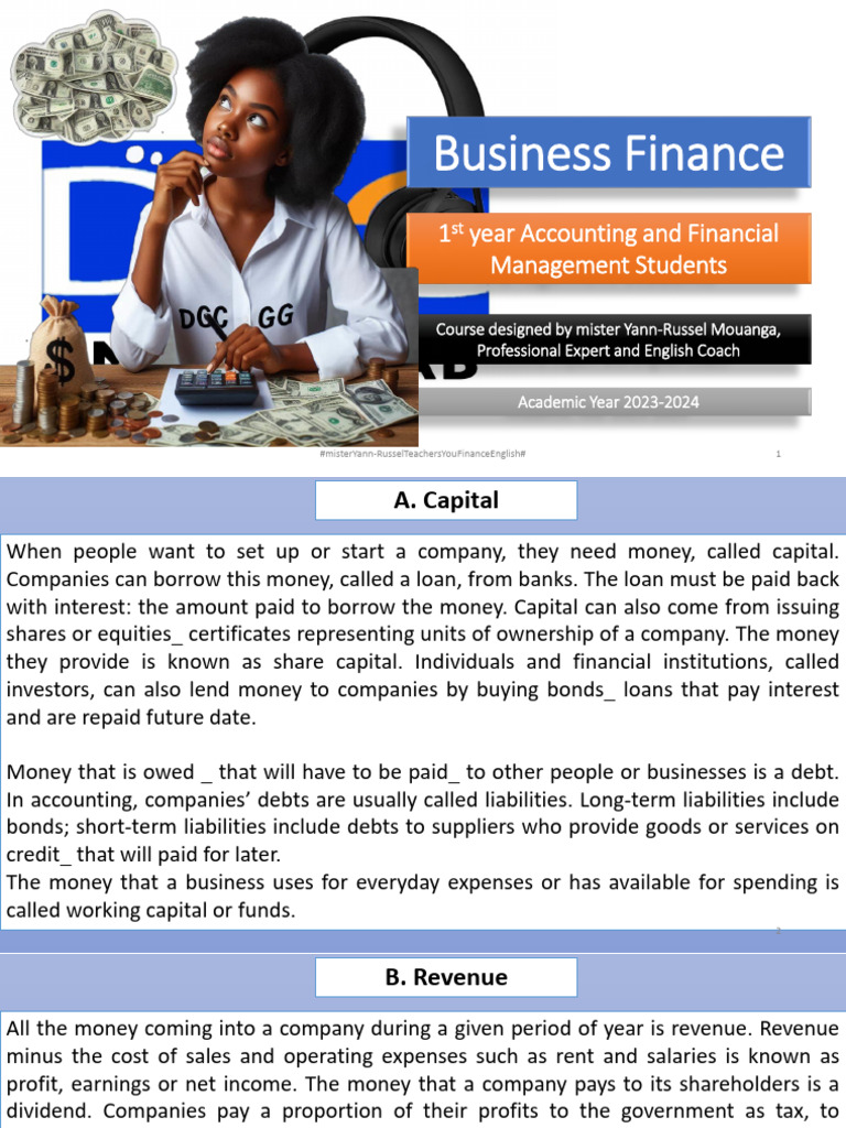 Business English for Accounting 1 | PDF | Debt | Dividend