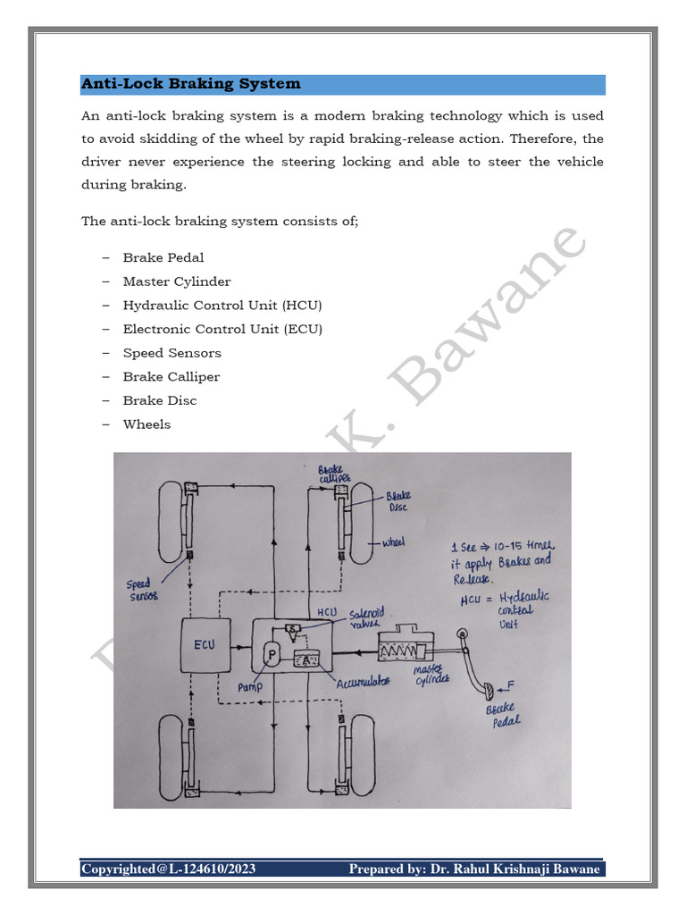 Anti-Lock Braking System | PDF | Anti Lock Braking System | Brake