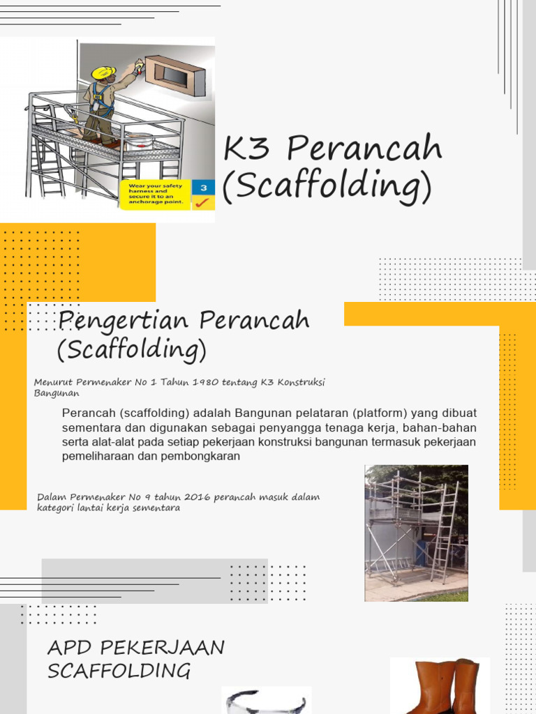 Panduan K3 Perancah Scaffolding | PDF