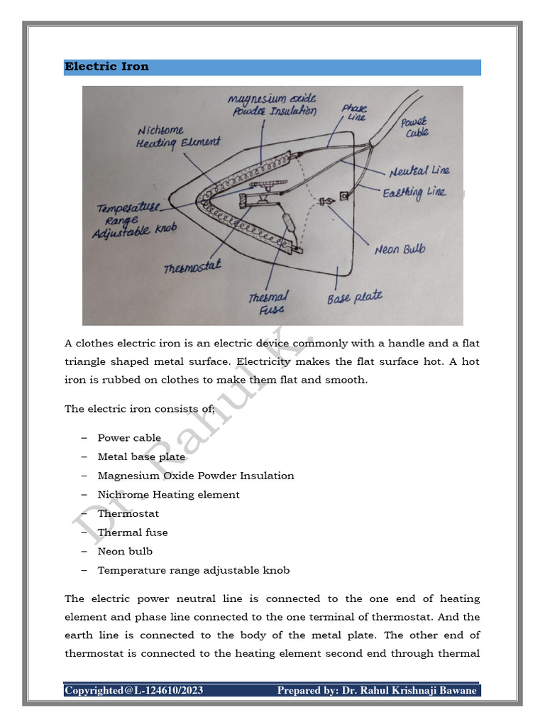 Electric Iron | PDF