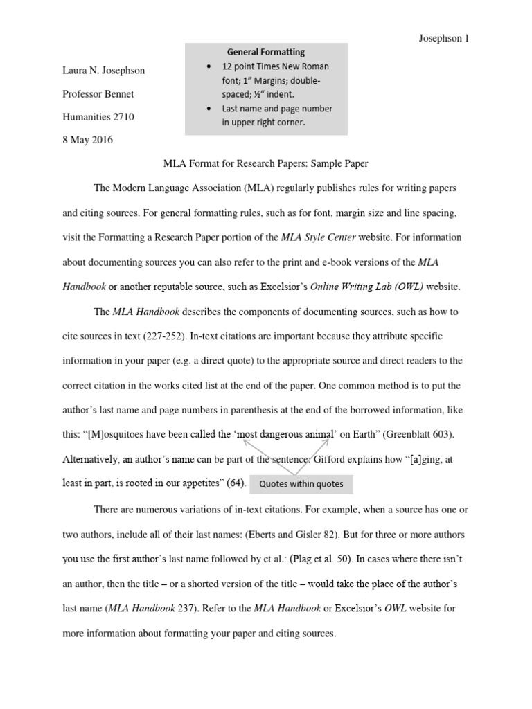 MLA Format | PDF | Citation | Publishing