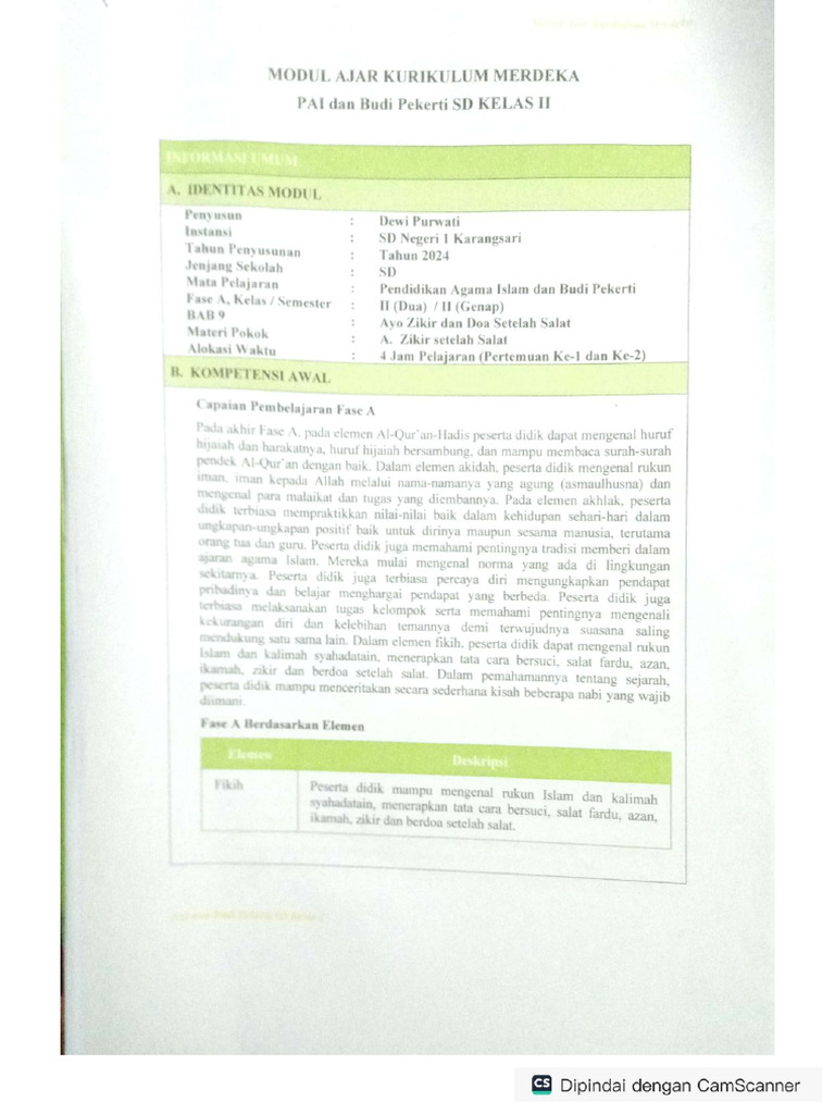 Modul Ajar Kumer TH 2023-2024 Sem 2 | PDF