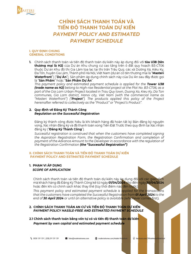 2024.04.01 - 2024.04.30 - MWF The Envy H2 - CS Tháng 04.2024 | PDF