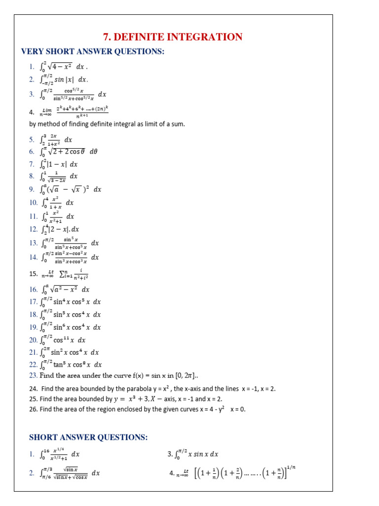 Di Questions | PDF | Equations | Area