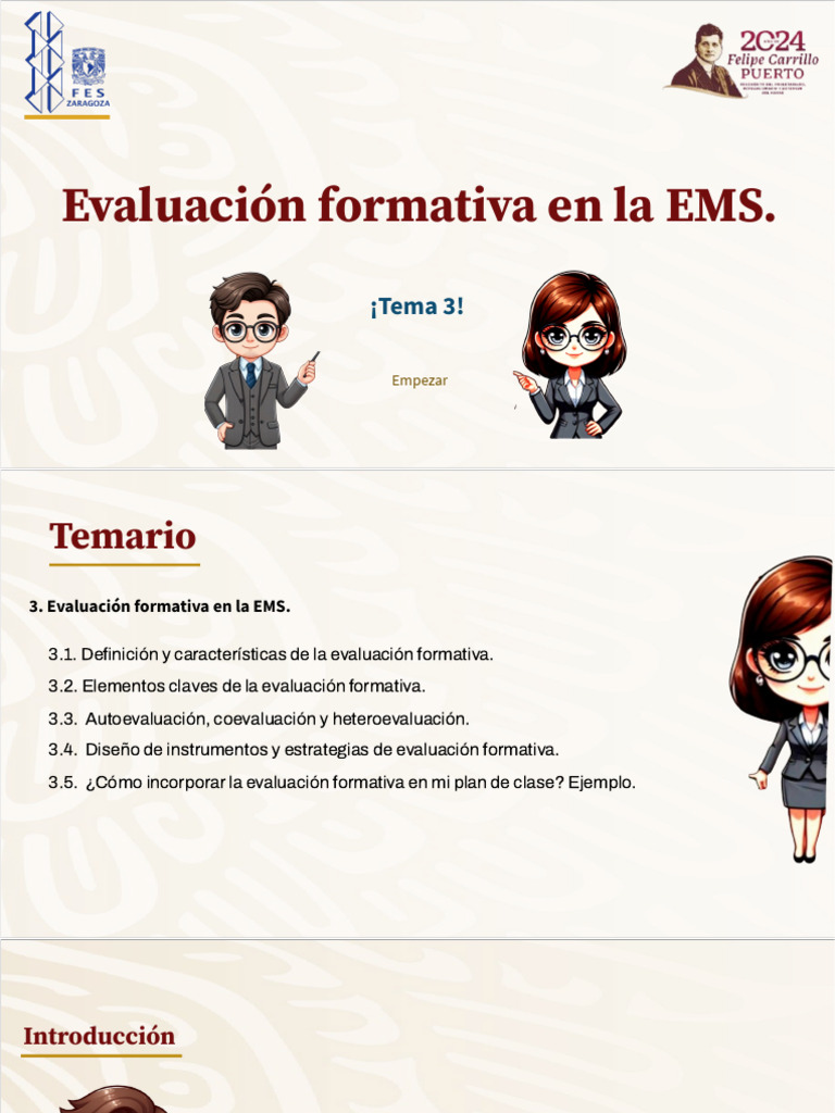 Tema 3 Unidad 1 Evaluación Formativa en La EMS | PDF | Evaluación | Aprendizaje