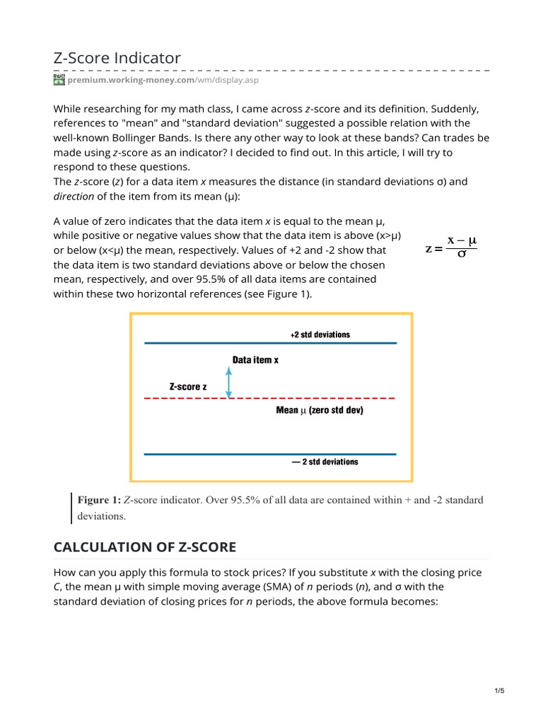 Veronica Valcu - Z-Score Indicator | PDF | Standard Score | Statistical ...