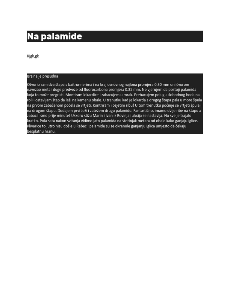 Na Palamide | PDF