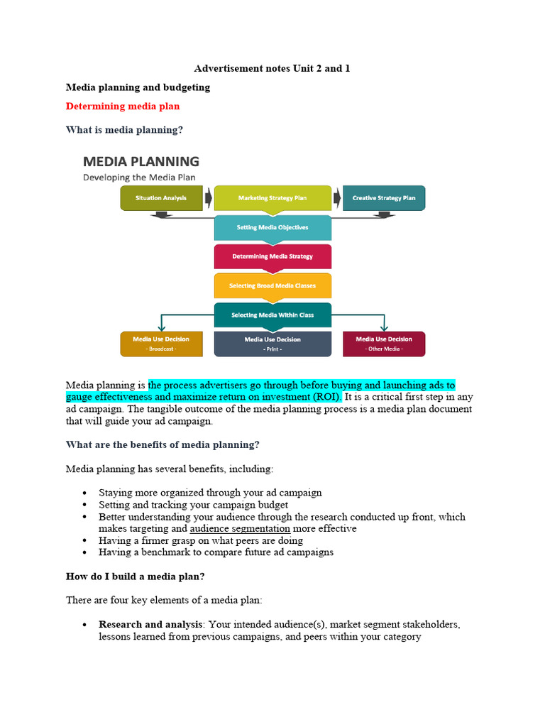 Advertisement Notes Unit 2 and 1 | PDF | Advertising | Brand