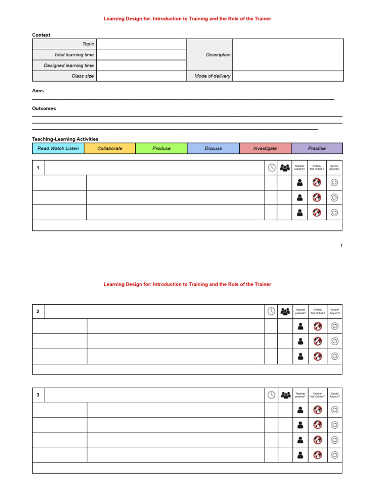Sample Lesson Plan TEMPLATE | PDF