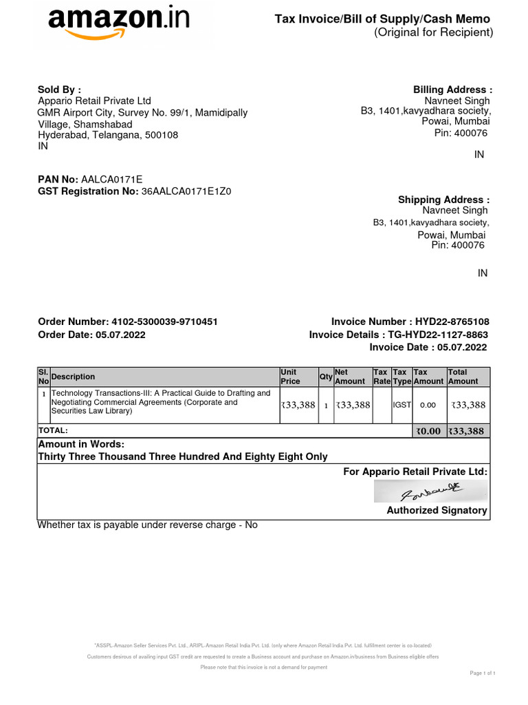 Book Invoice Navneet | Download Free PDF | Invoice | Payments