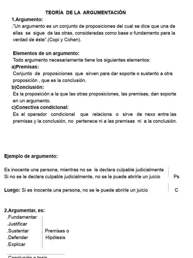 Teoria de La Argumentacion | PDF | Argumento | Inferencia