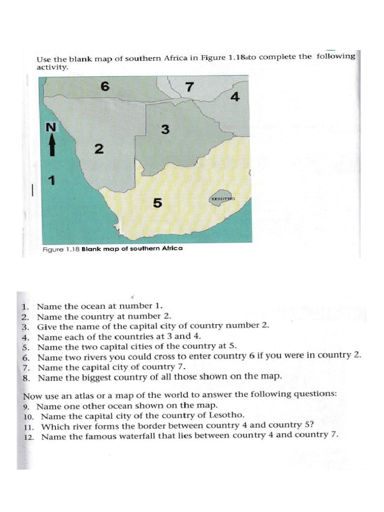 GR 4 E.S Map Work | PDF