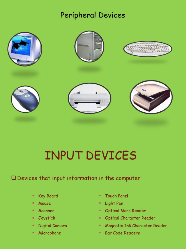 Understanding Peripheral Devices | PDF | Computer Data Storage ...