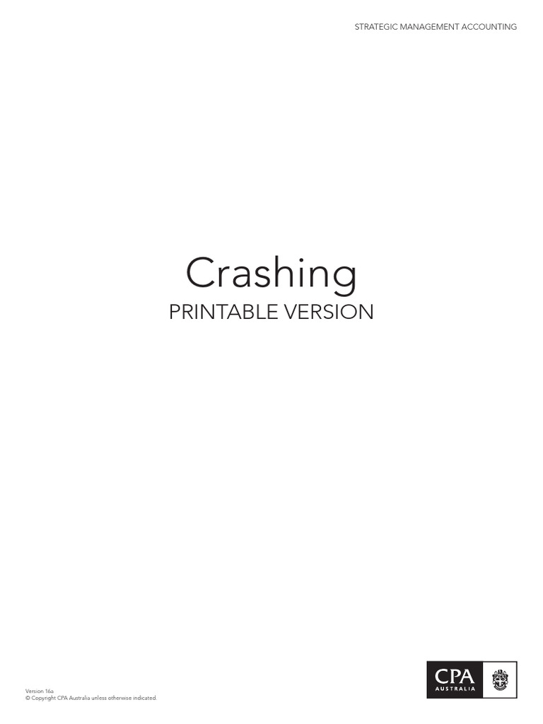 SMA M05 Crashing Printable-Version 16a | PDF | Business