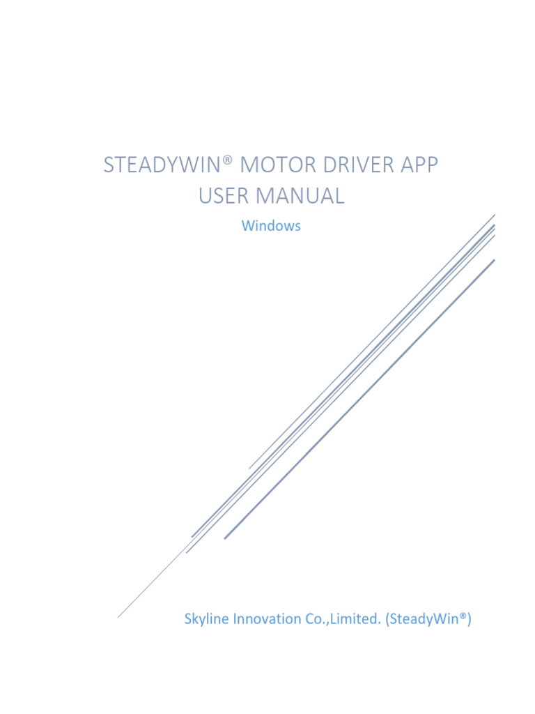 GIM Motor Driver App User Manual (Windows) | PDF | Mobile App | Debugging