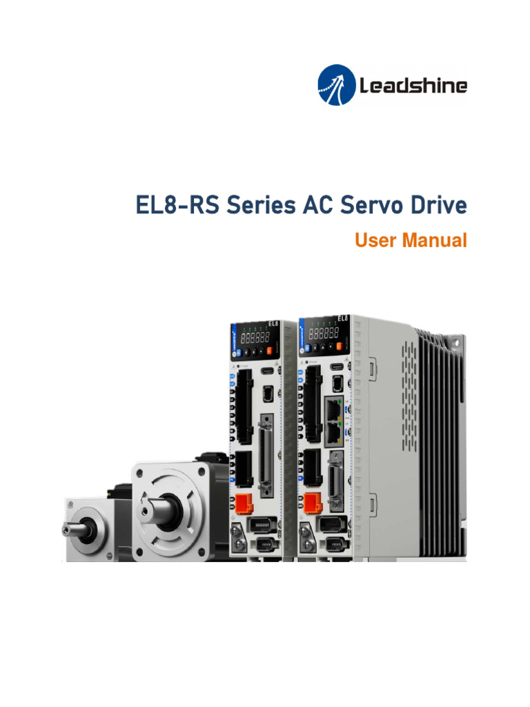 EL8-RS Series AC Servo Drive User Manual | PDF | Power Supply | Filter ...