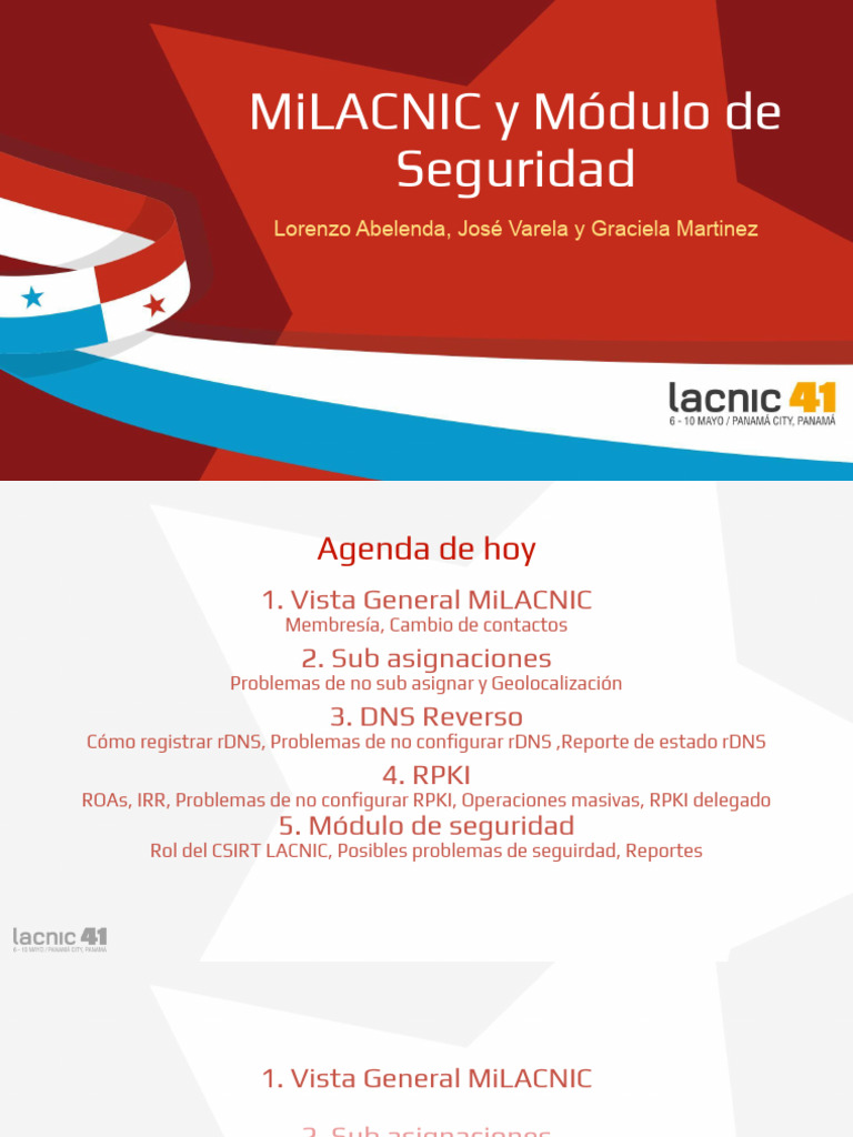 Tutorial Recursos LACNIC 41 | PDF | sistema de nombres de dominio ...